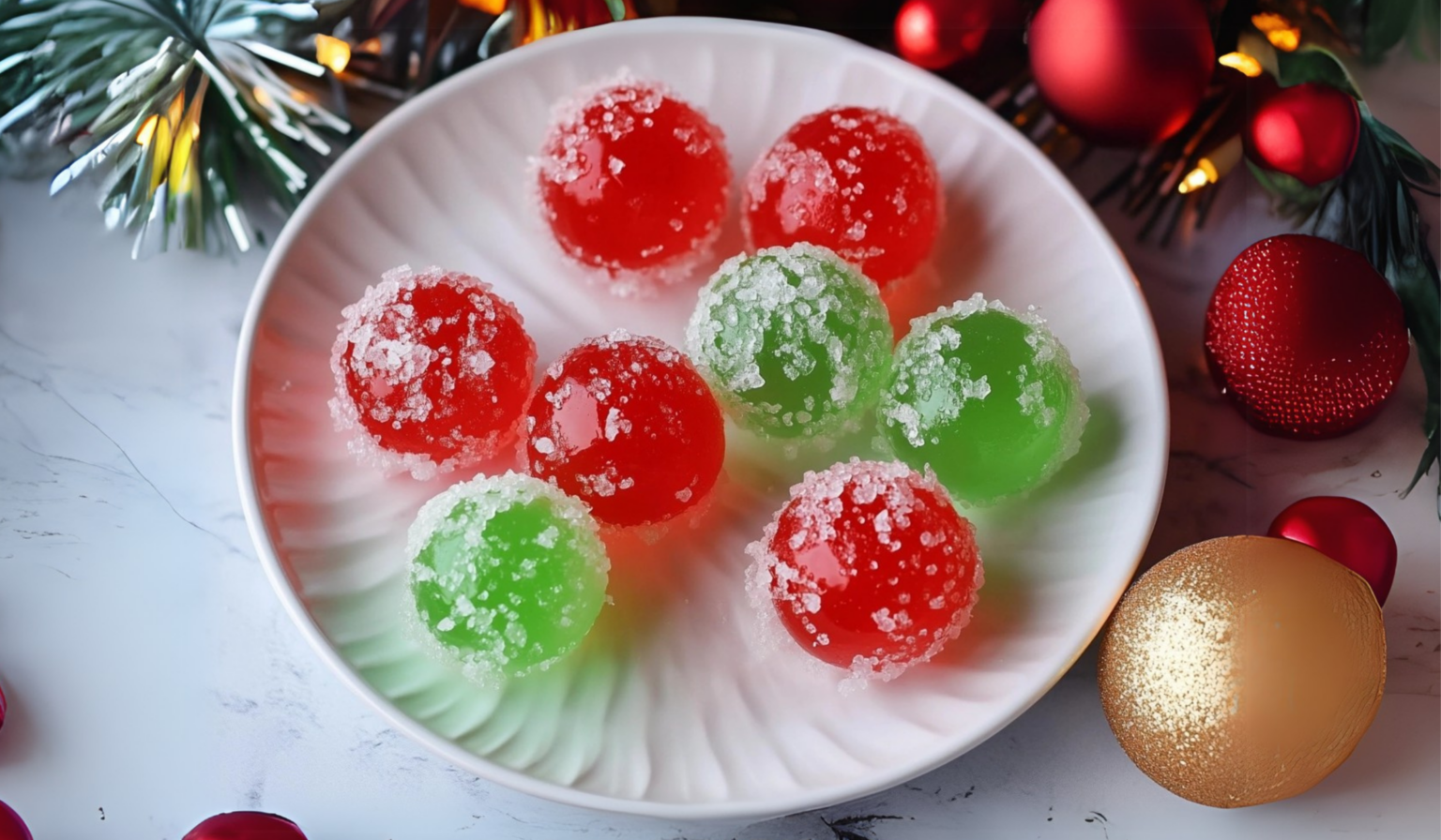 Mom’s Christmas Jello Balls - Lidia Recipes