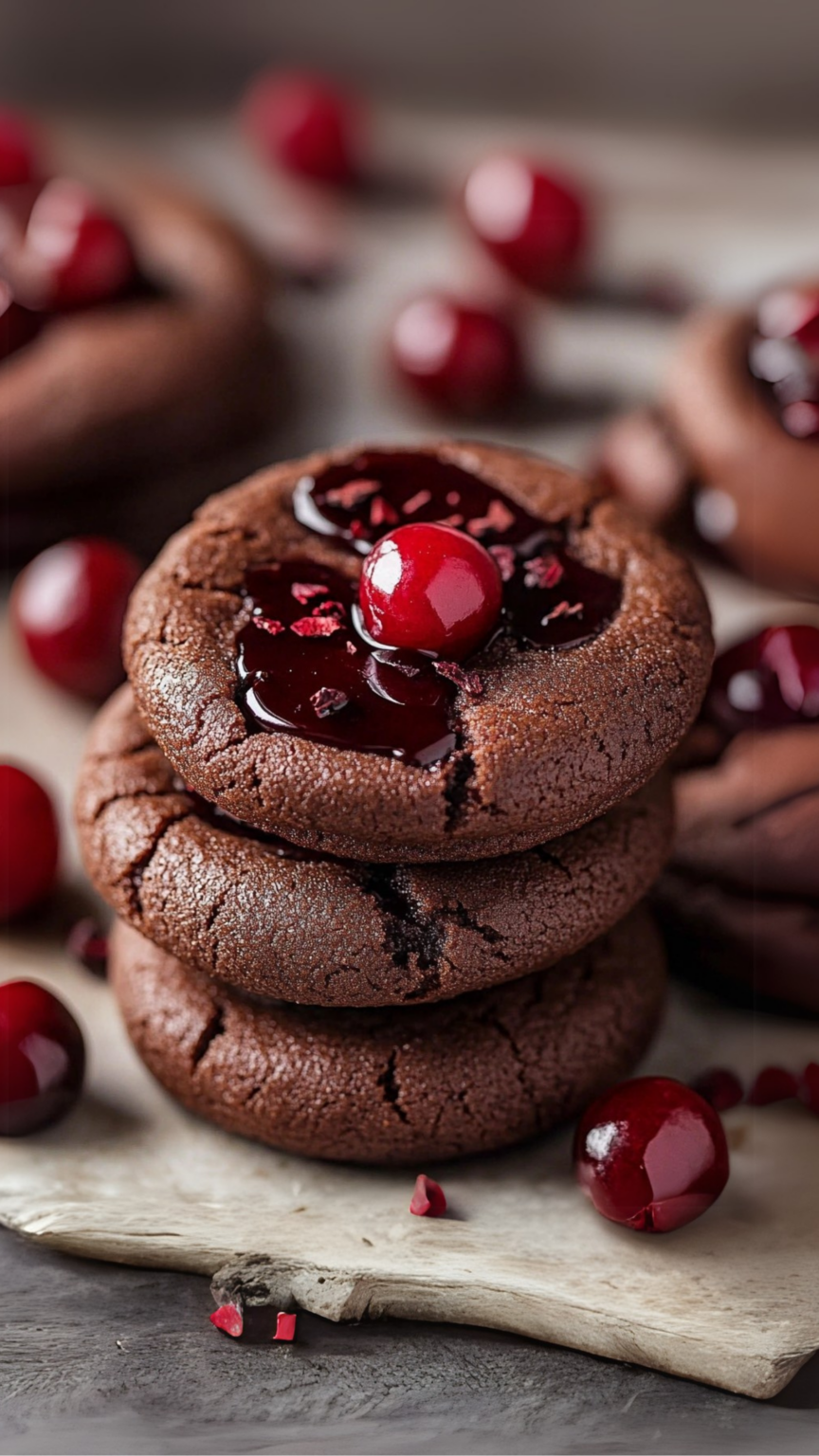 Chocolate Cherry Cookies - Lidia Recipes