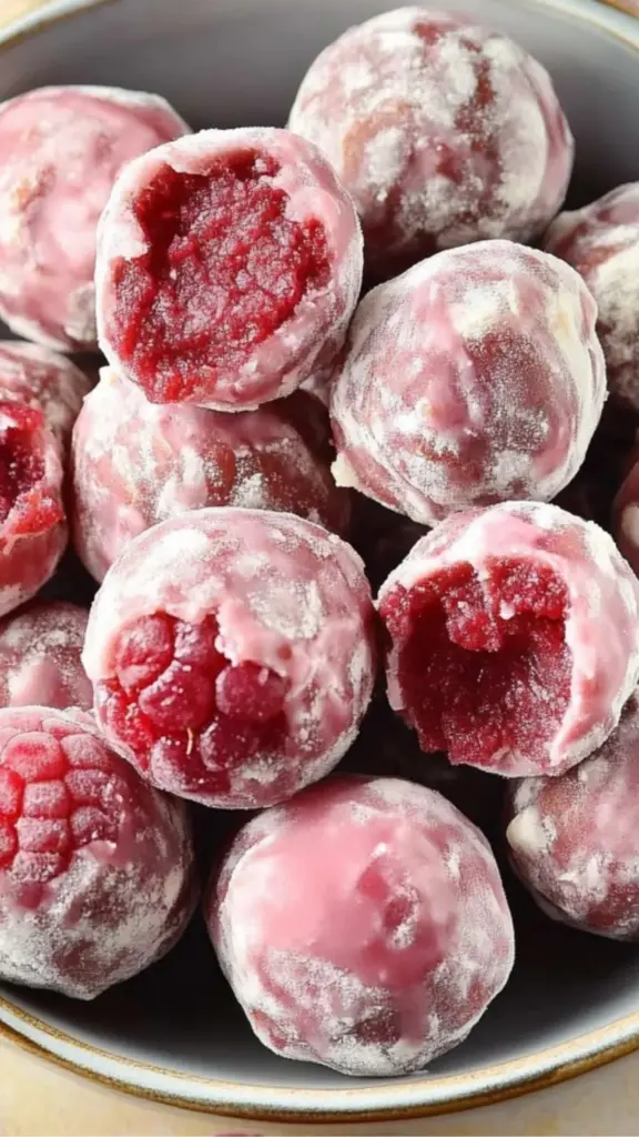 Raspberry Cheesecake Truffles - Lidia Recipes