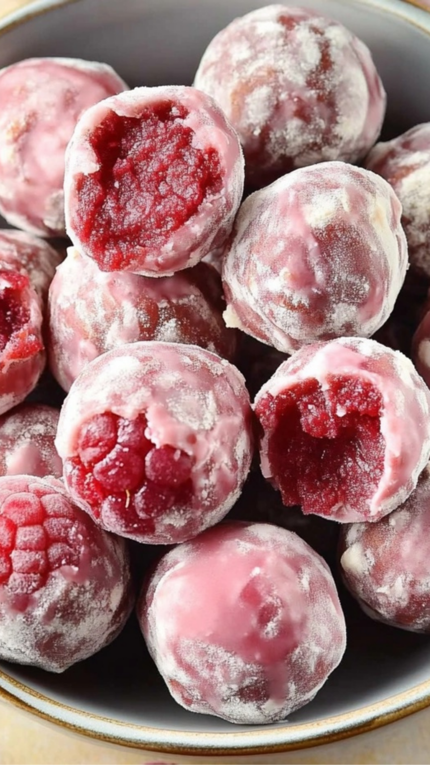 Raspberry Cheesecake Truffles - Lidia Recipes