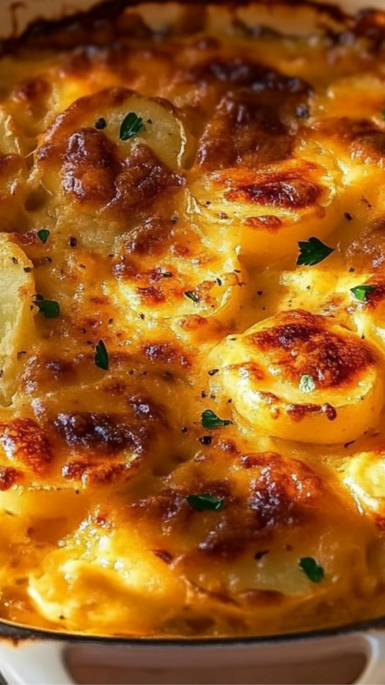 Dad’s Creamy & Cheesy Au Gratin Potatoes - Lidia Recipes