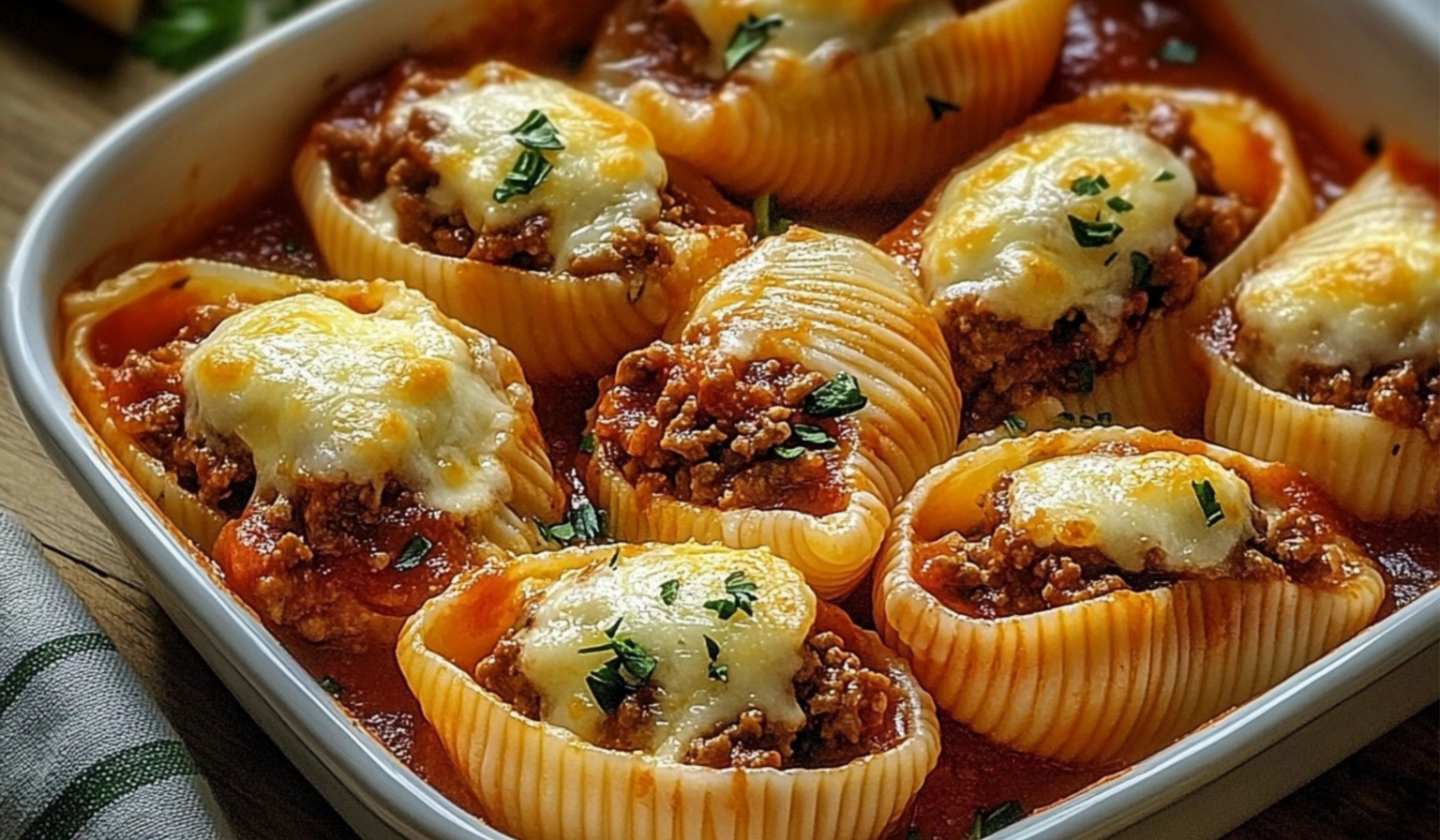 Cheesy Beef-Stuffed Shells - Lidia Recipes