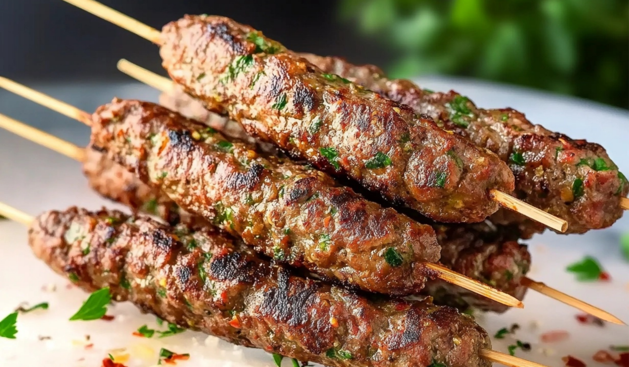 Authentic Lebanese Kafta Kebabs - Lidia Recipes