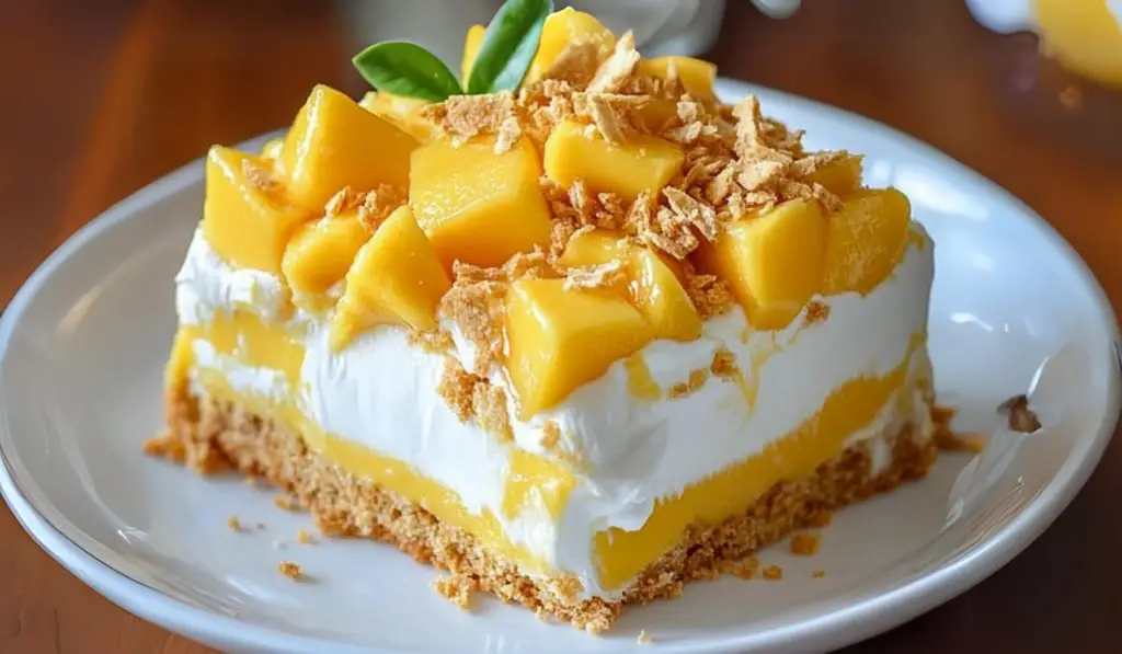 No Bake Mango Graham Cake - Lidia Recipes