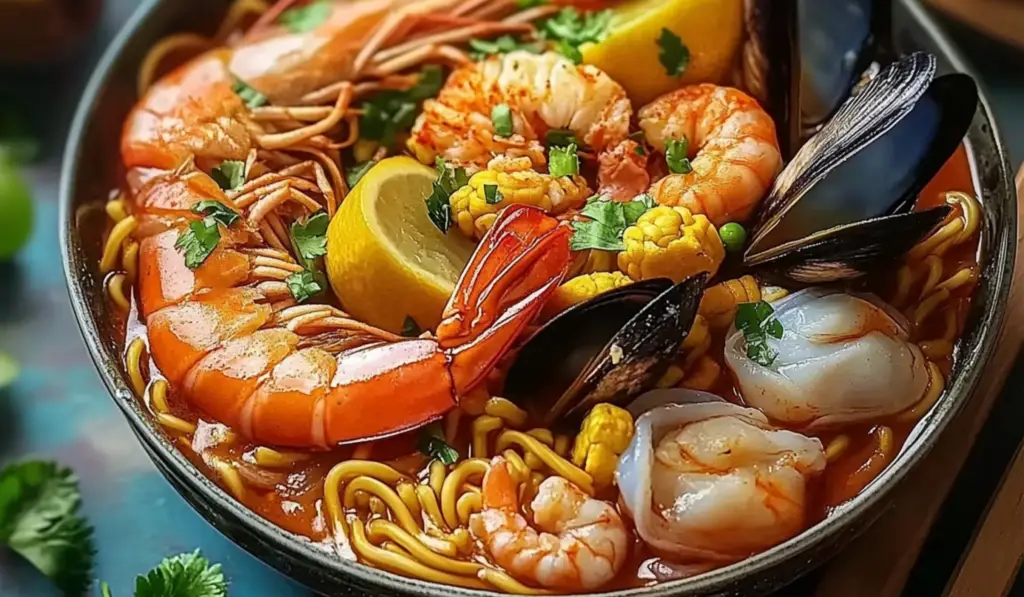 Seafood Boil Ramen: A Fusion Feast - Lidia Recipes