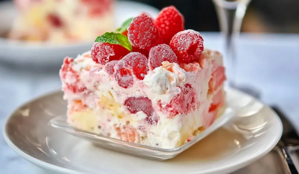 Champagne Salad Frozen Dessert: A Creamy, Fruity Frozen Delight - Lidia ...