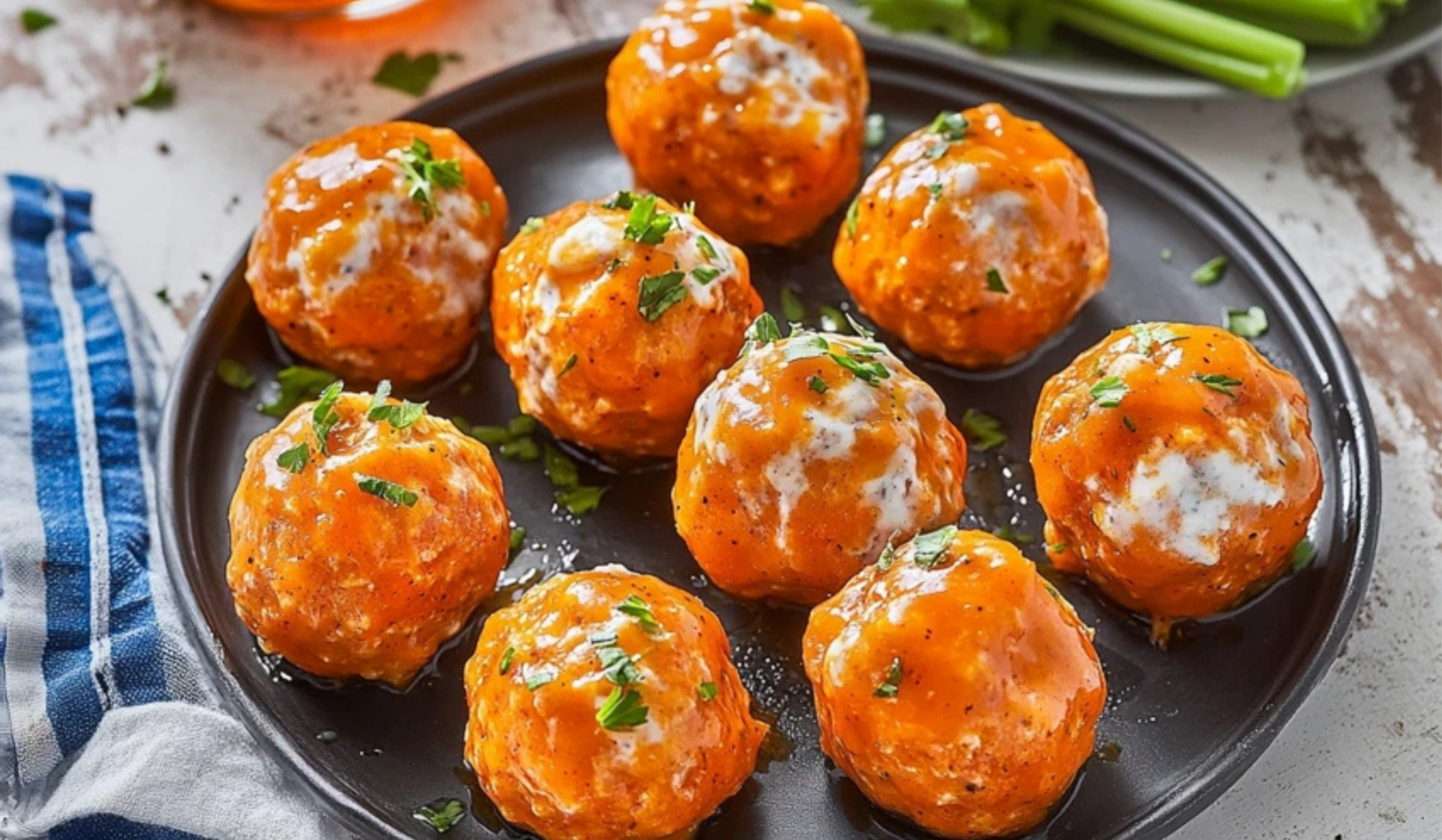 Blue Cheese-Stuffed Buffalo Chicken Meatballs: A Game-Changing ...