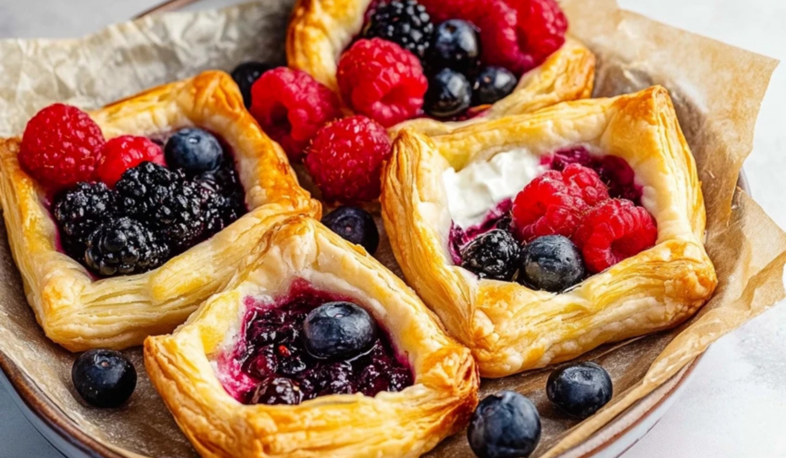 Easy Mixed Berry Puff Pastry Tarts: A Beginner-Friendly Dessert - Lidia ...