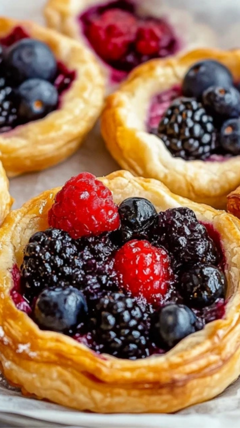 Easy Mixed Berry Puff Pastry Tarts: A Beginner-Friendly Dessert - Lidia ...