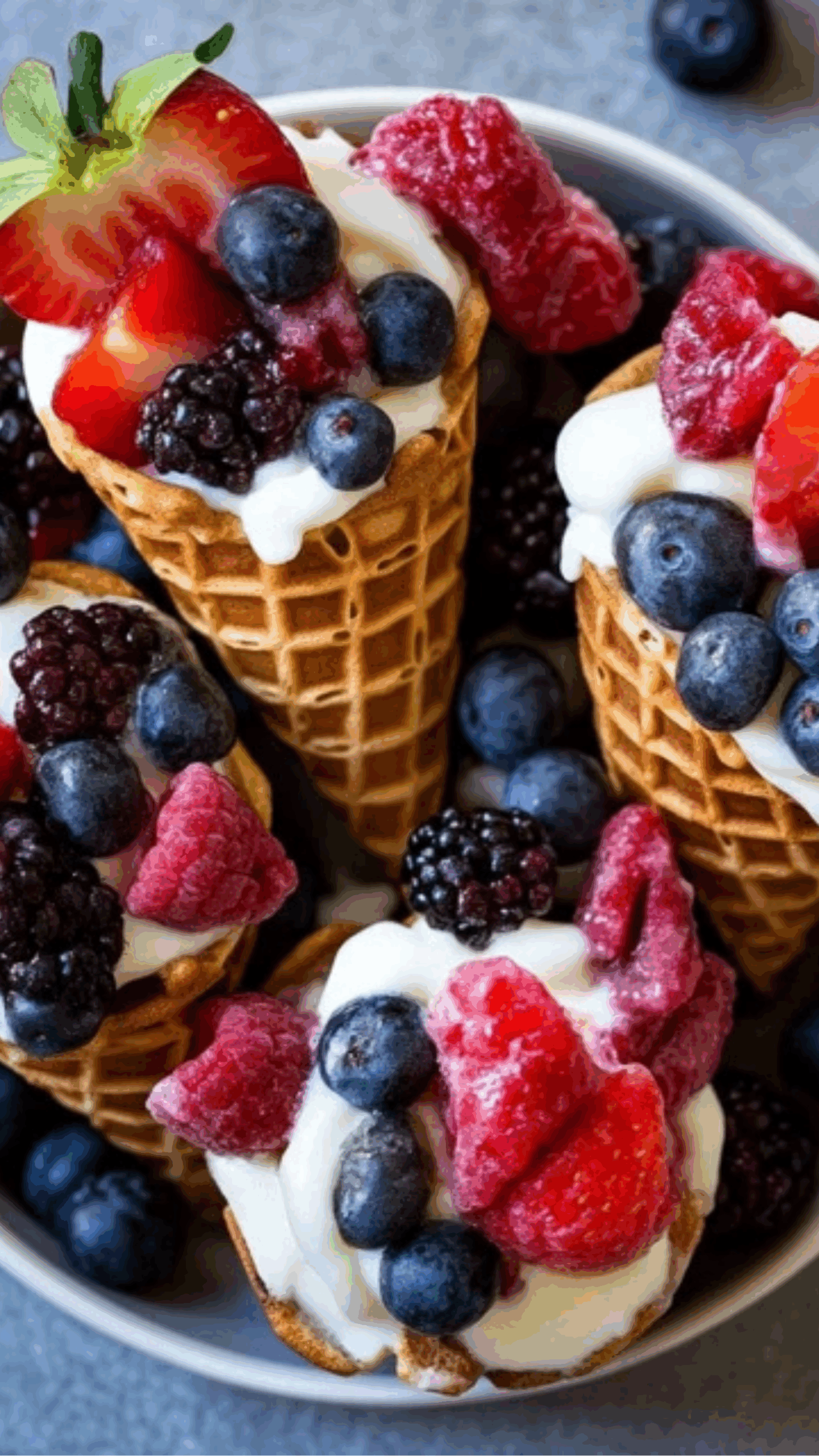 Chocolate Dipped Waffle Cone Fruit and Yogurt Cups: A Fun, Fresh Treat ...