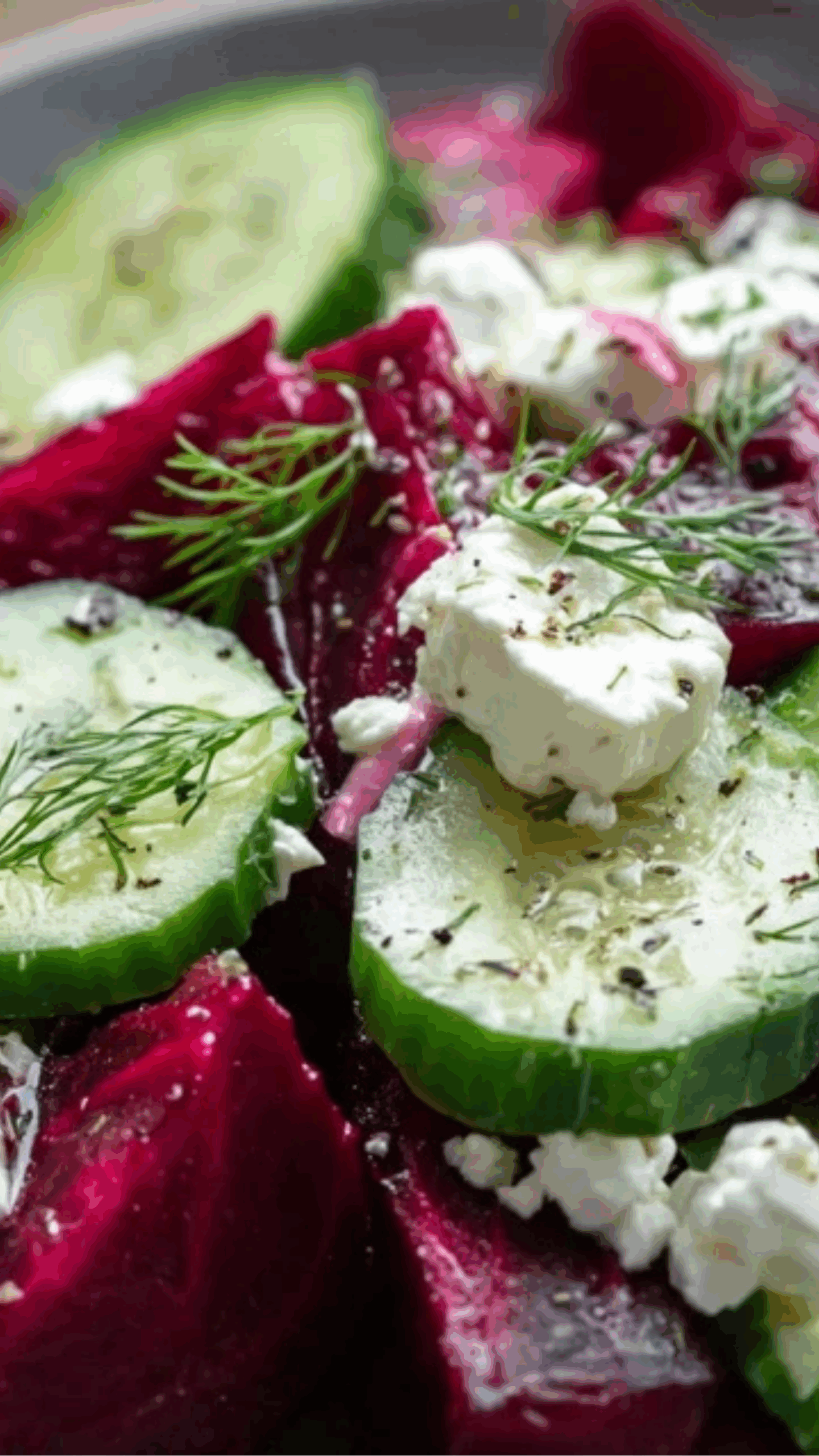 Bright Beet & Feta Salad with Cucumbers and Dill: A Refreshing, Tangy ...