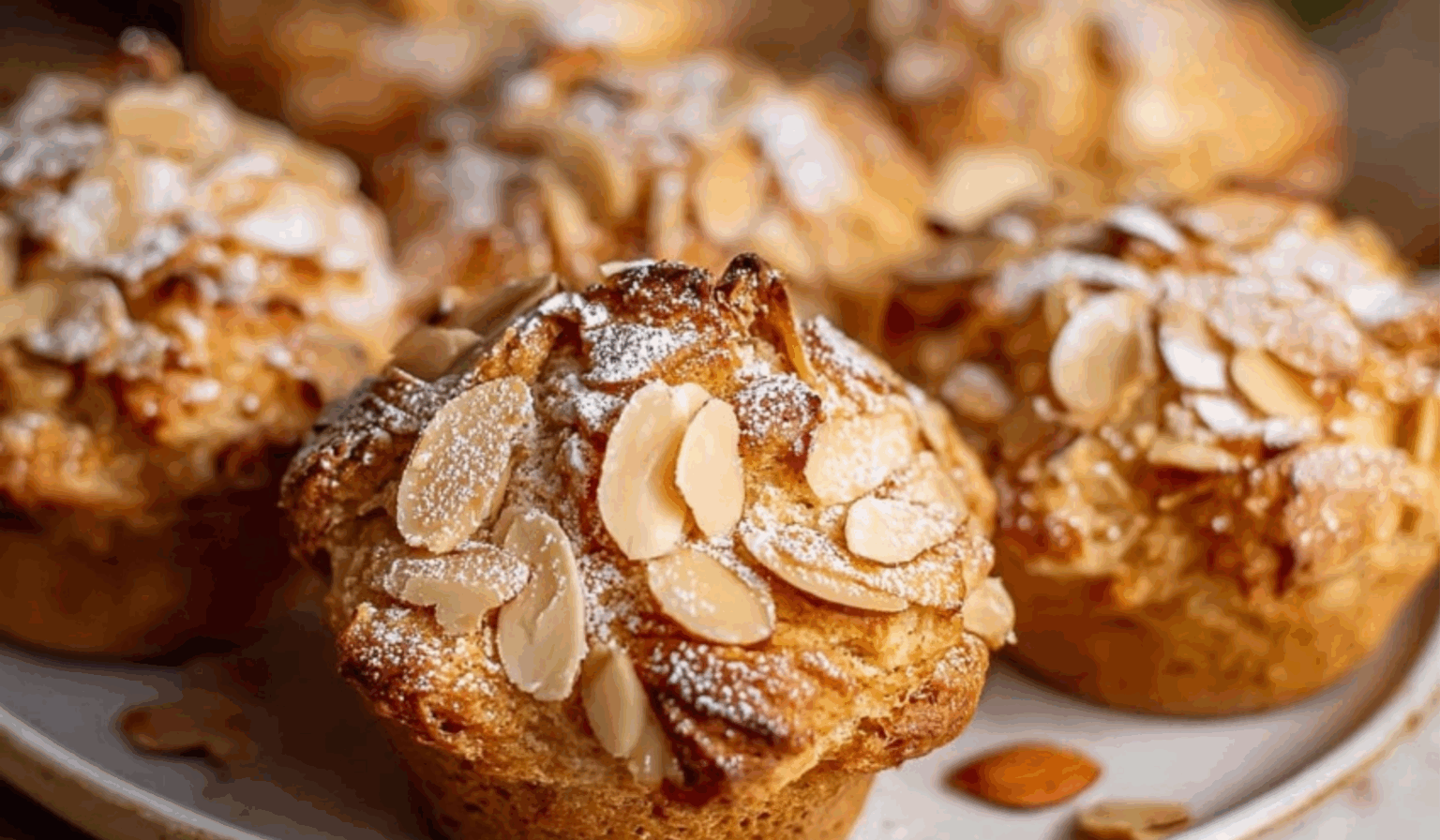 Bakery-Style Vegan Almond Muffins with Frangipane Filling - Lidia Recipes